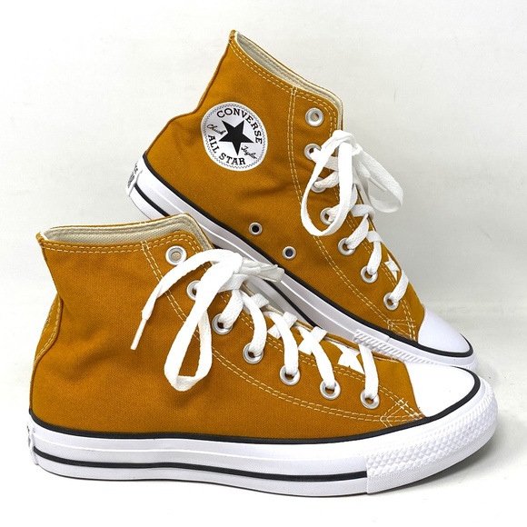 Converse | Shoes | Converse Chuck Taylor All Star Hi Top Canvas Yellow ...